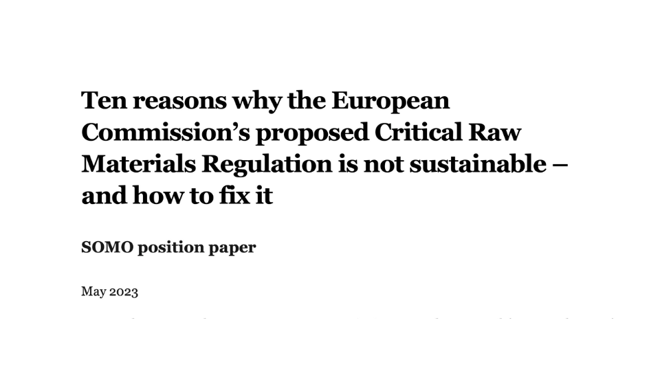 10 reasons why the EC’s proposed CRMR is not sustainable – and how to ...