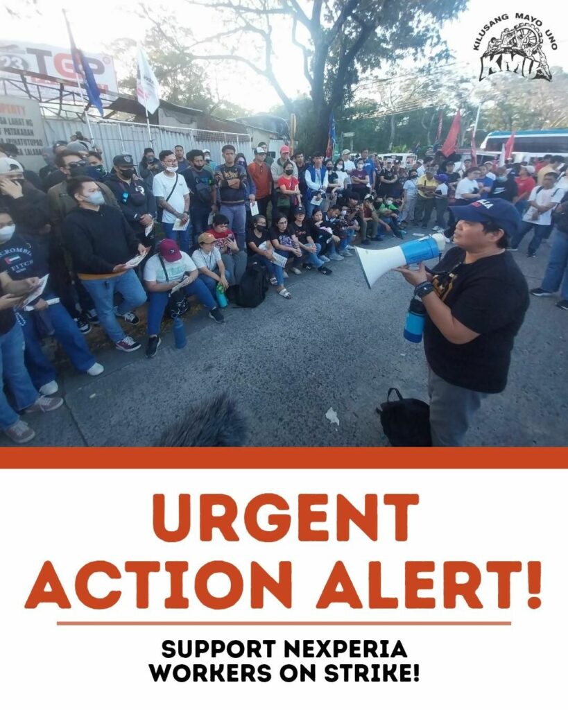 Nexperia workers in the Philippines, on strike - GoodElectronics